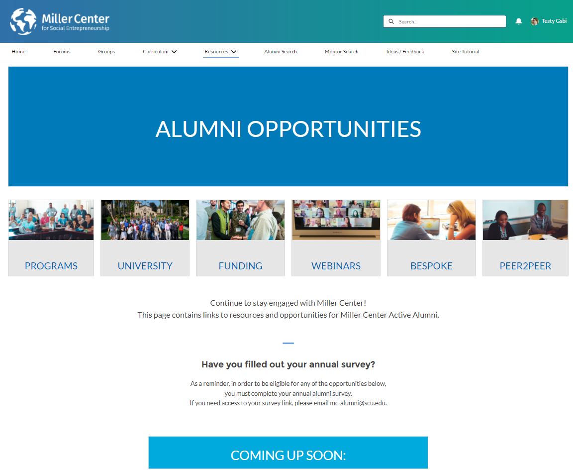 Expanding the Journey: Introducing Miller Center’s Alumni Solutions ...
